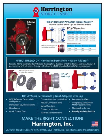 Hydrant Storz Adapter - 5" Storz x 4.5" NH Female with Storz Cap | Shop Darley