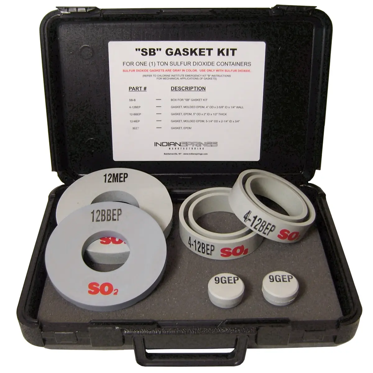 Sulfur Dioxide Ton Container Gasket Set SB | Shop Darley