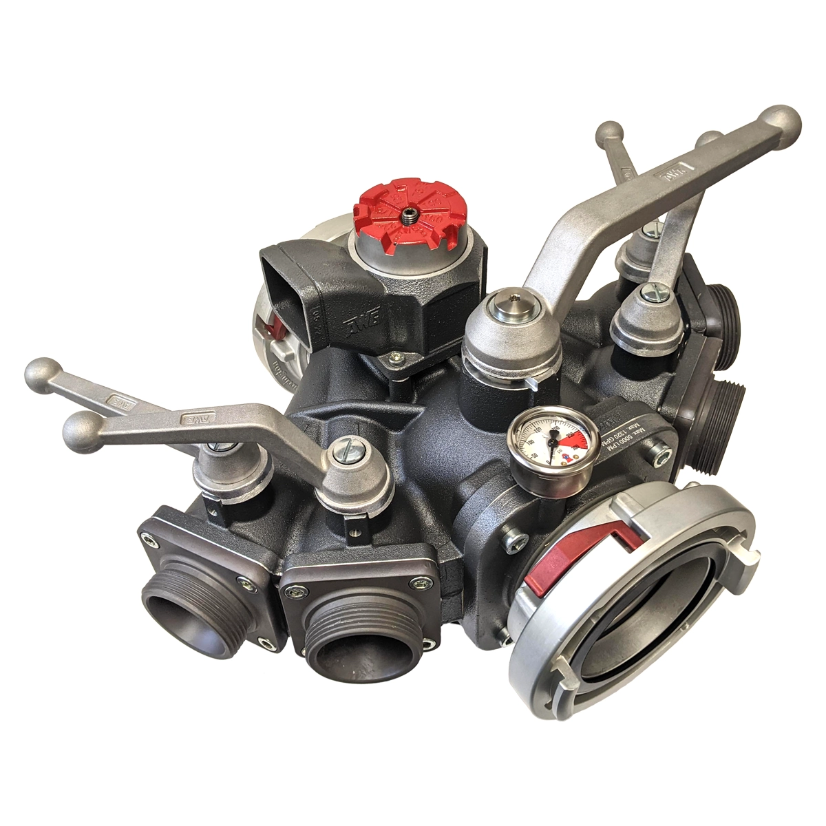 Supply Multiple Attack Lines Manifold - 5" Storz Intake x (4) 2-1/2 ...