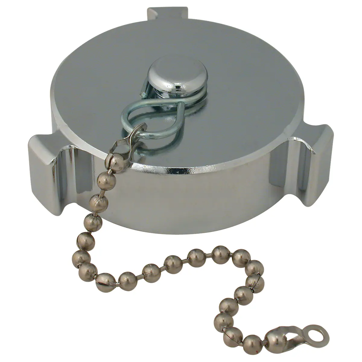 Aluminum Chrome Caps - NH Rocker Lug with Chain | Shop Darley