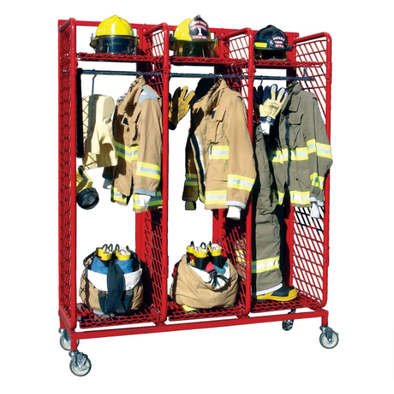 Red Rack Wall Mounted, Single Sided - Ten Sections 20" | Shop Darley