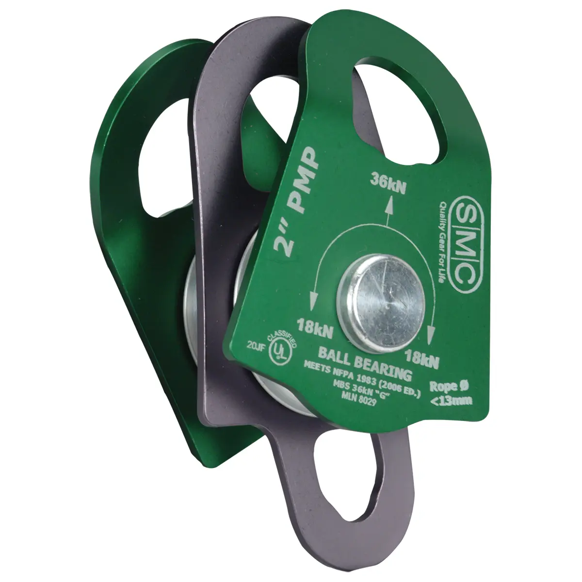 SMC 2" Prusik Minding Pulleys - Double - Green | Shop Darley