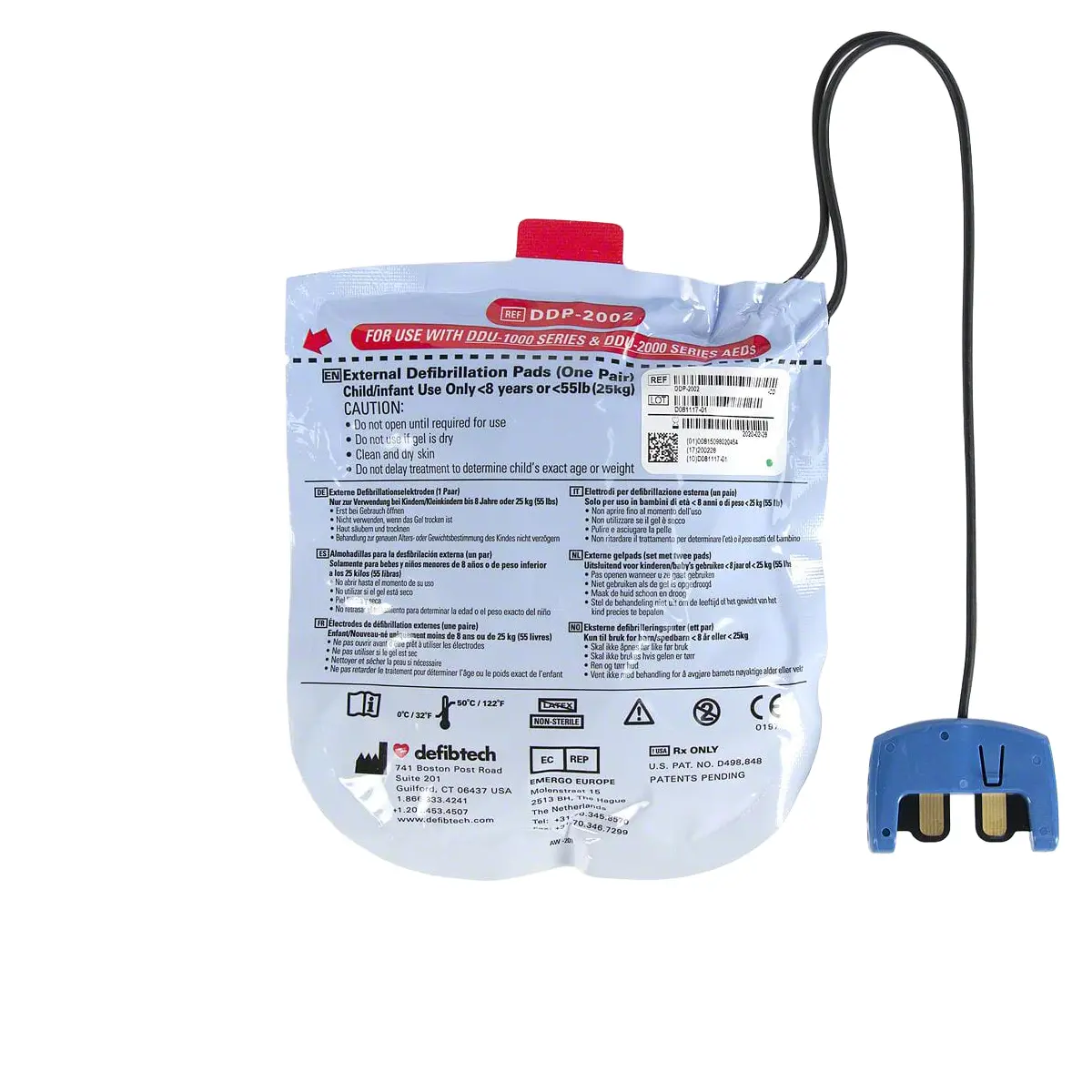 Pediatric Defibrillation Pads for Defibtech Lifeline View AED | Shop Darley