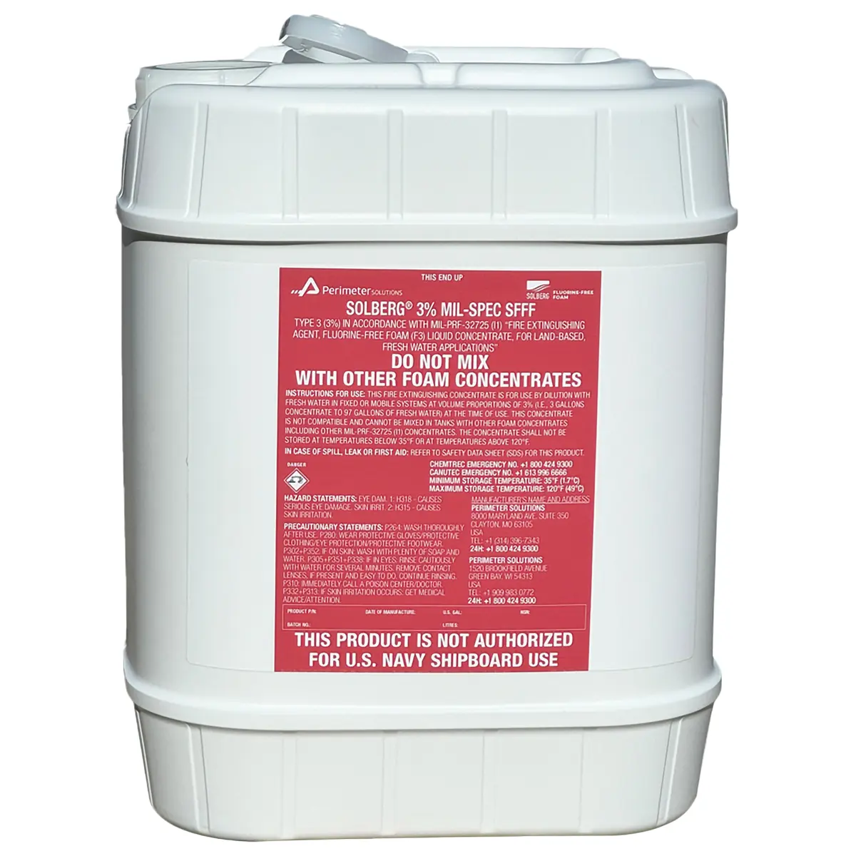 Solberg 3% Mil-Spec SFFF Airport Foam Concentrate - 55 Gallon | Shop Darley
