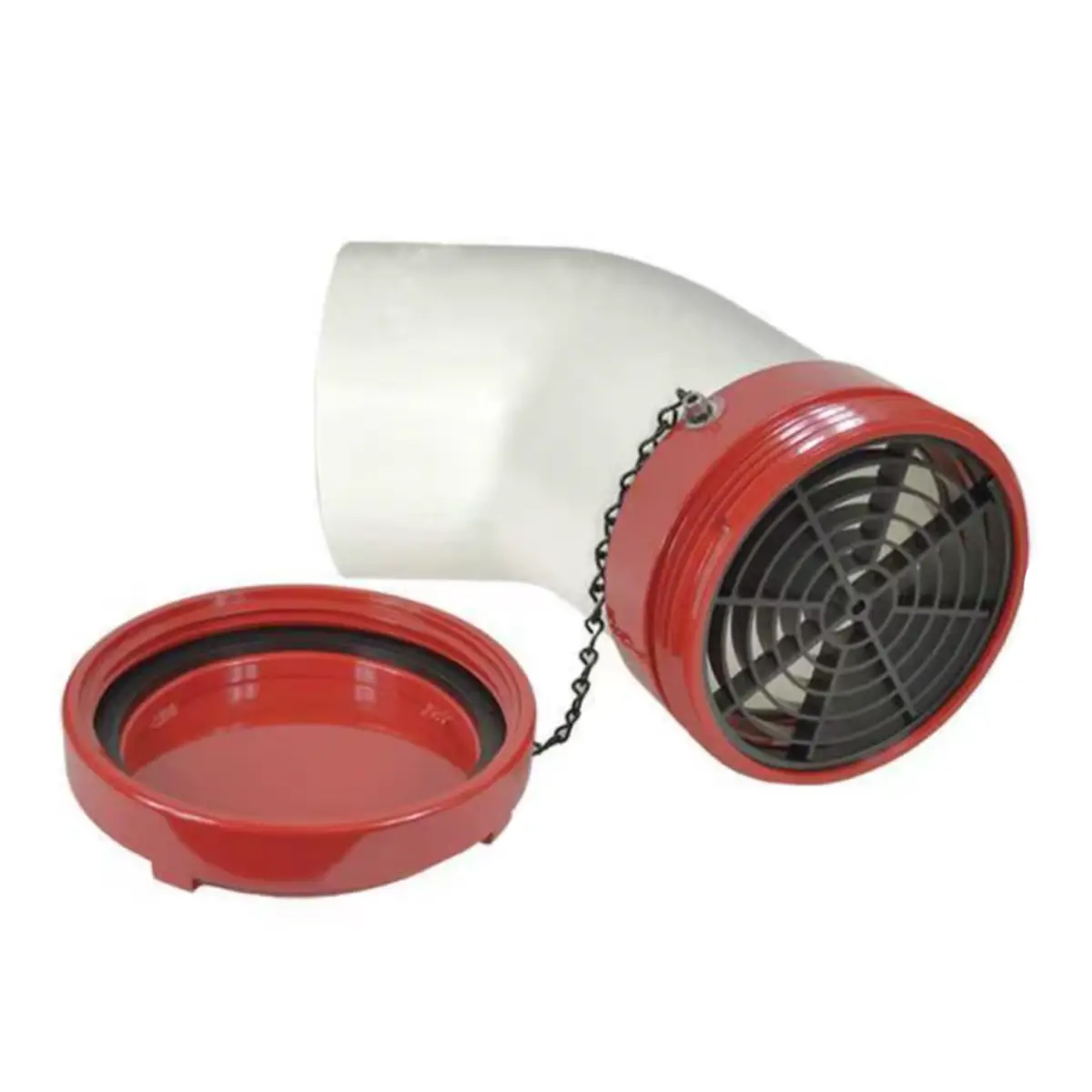 Dry Hydrant Adapter - 6" PVC to Male with Aluminum Cap - 45 Degree ...