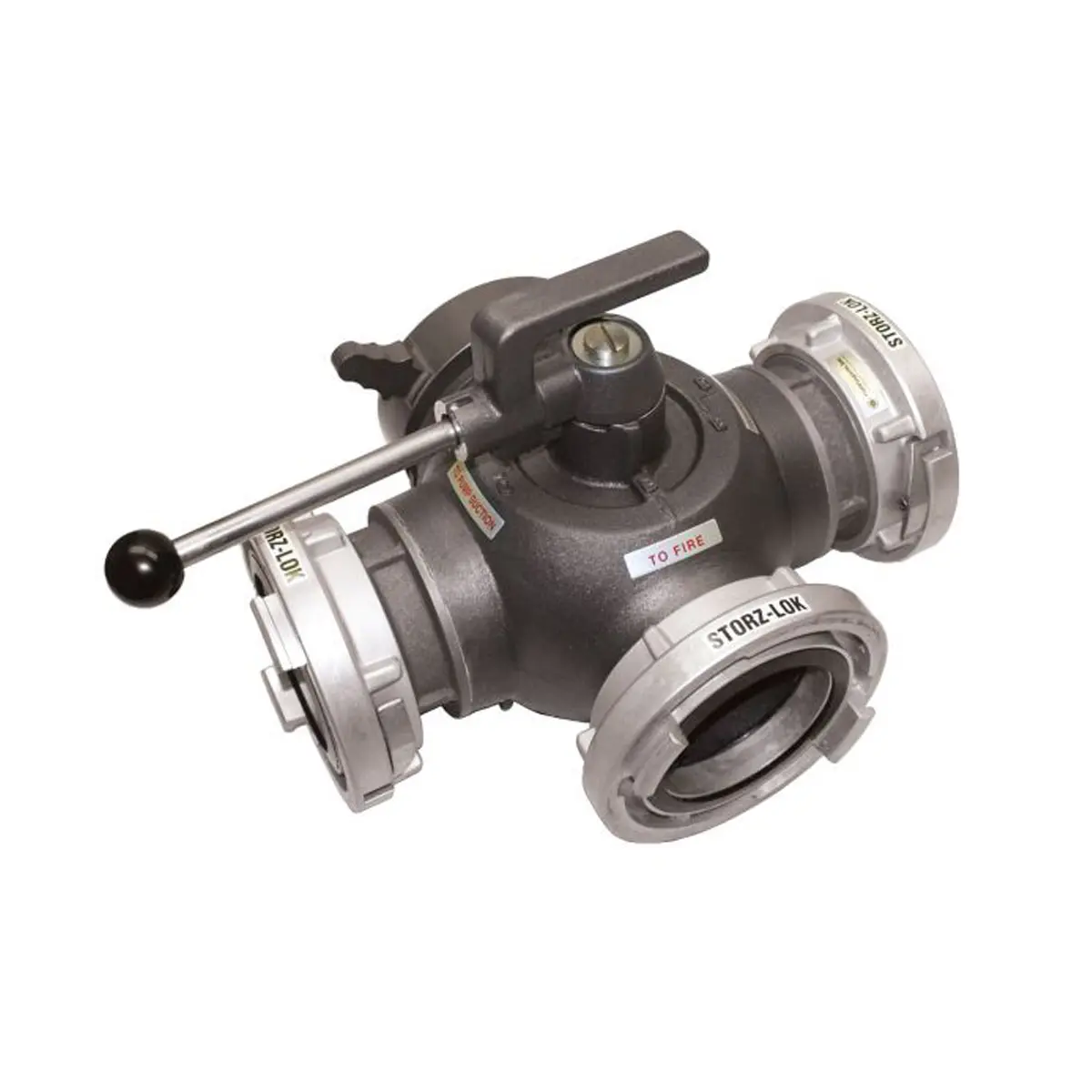 5" LDH Hydrant Valves - 4.5" NH Female Swivel x (3) 5" Storz Lock ...