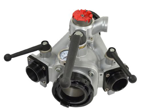 3-Way Manifold - 5"S x 5"S x (2) 2.5"NHM