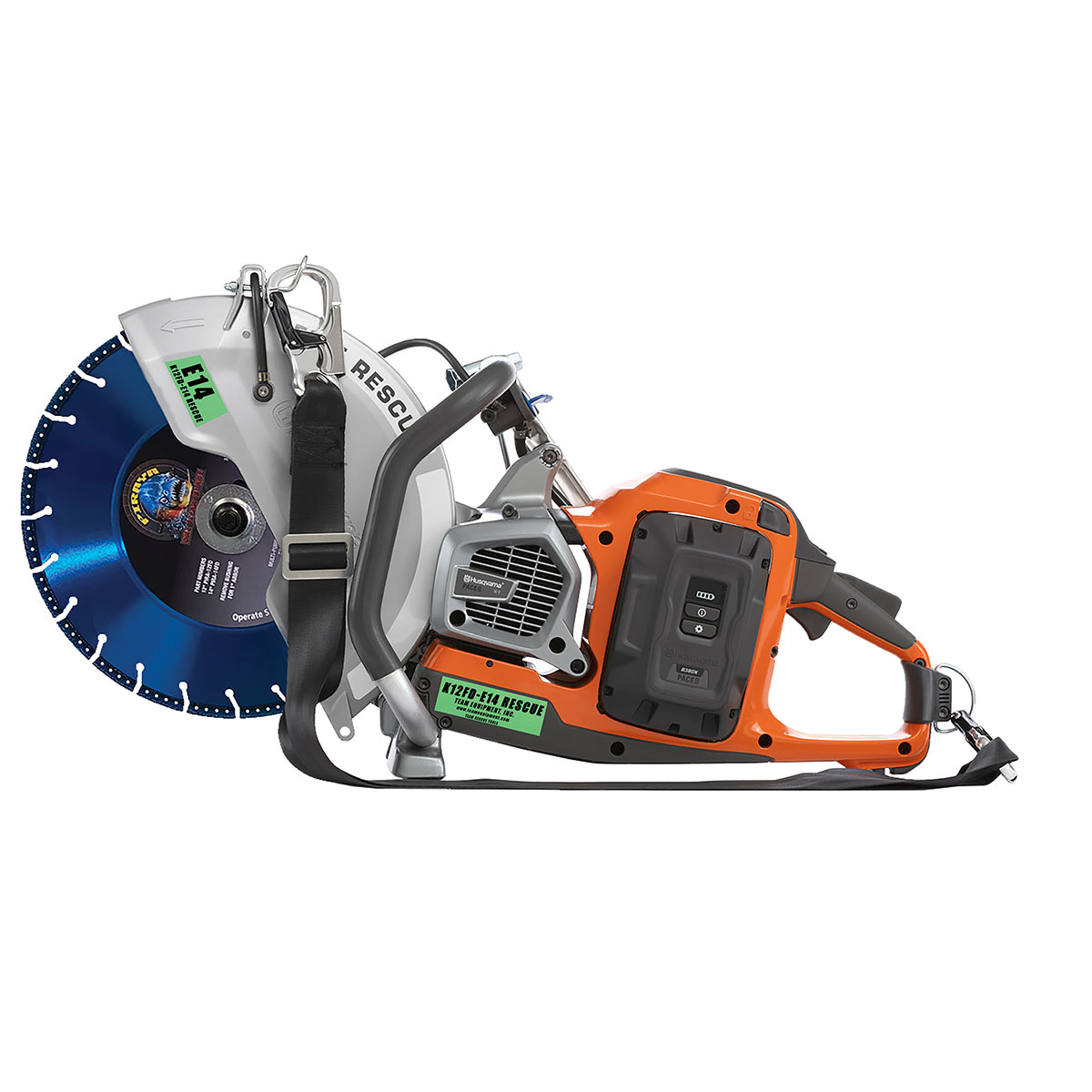 Rescue Saw, Battery with 12" Piraya Blade and C900X Charger