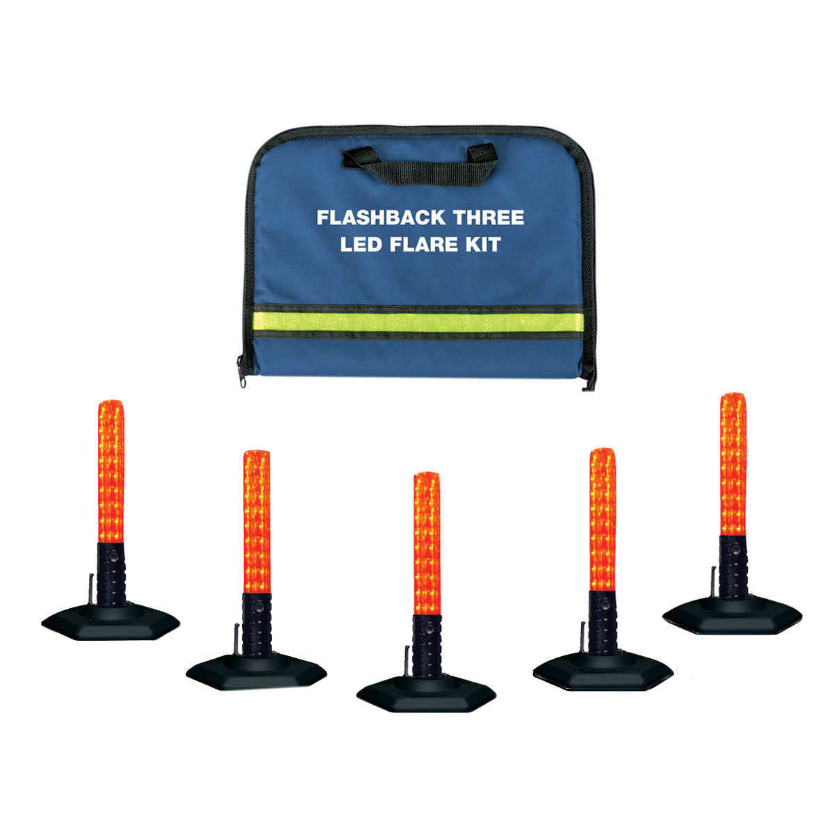 Flashback Three™ Red LED Flare Kit - 5 Pack | Shop Darley